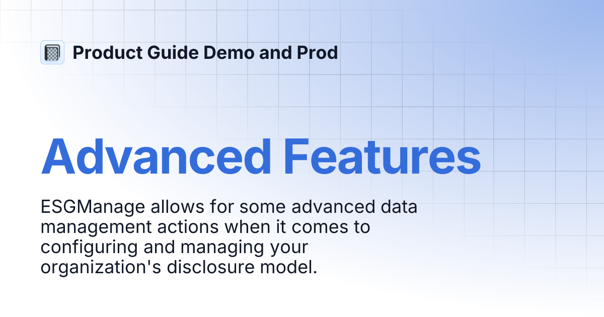 Advanced Features Product Guide Demo And Prod